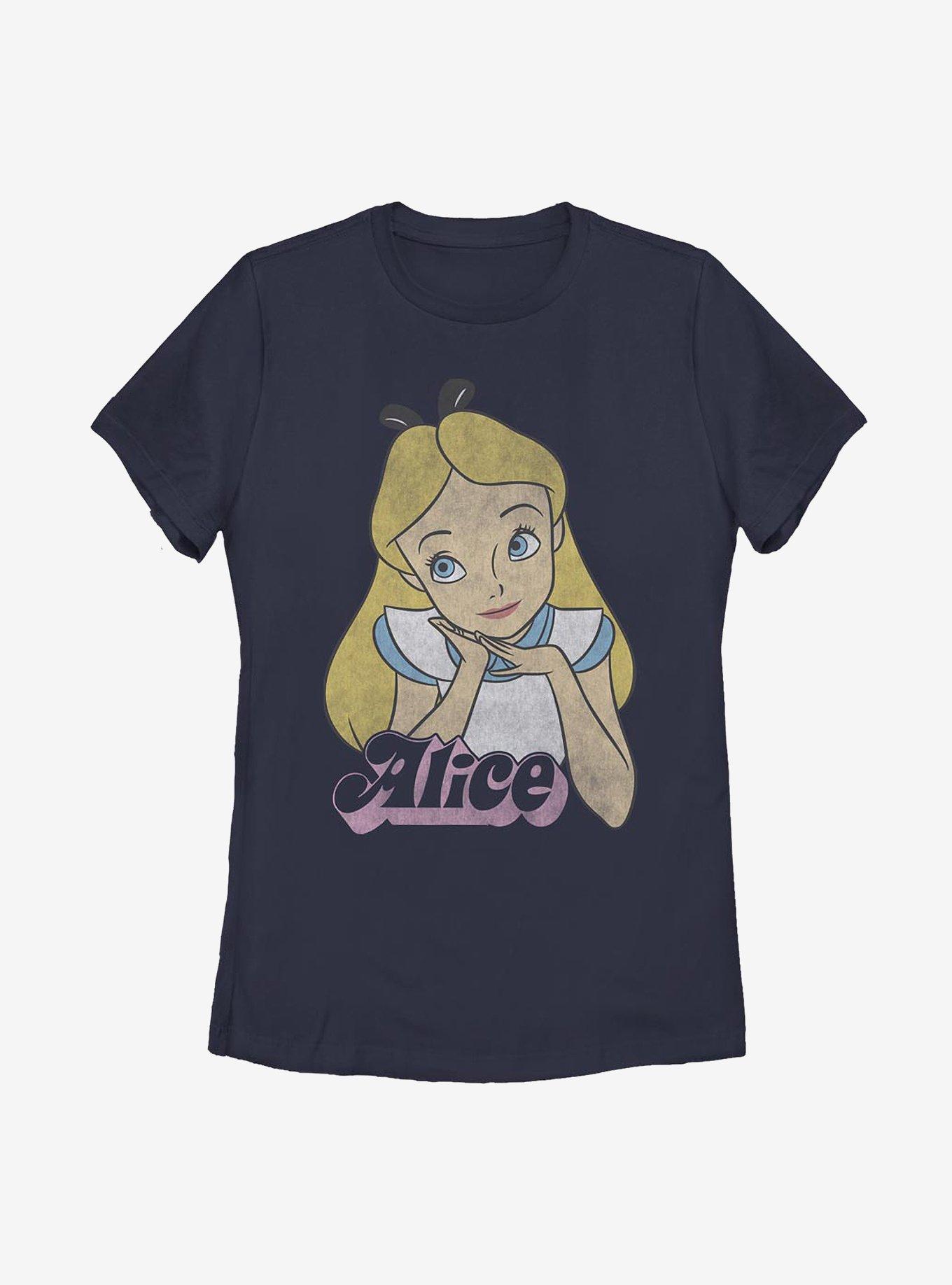 Disney Alice In Wonderland Big Alice Womens T-Shirt - BLUE | BoxLunch