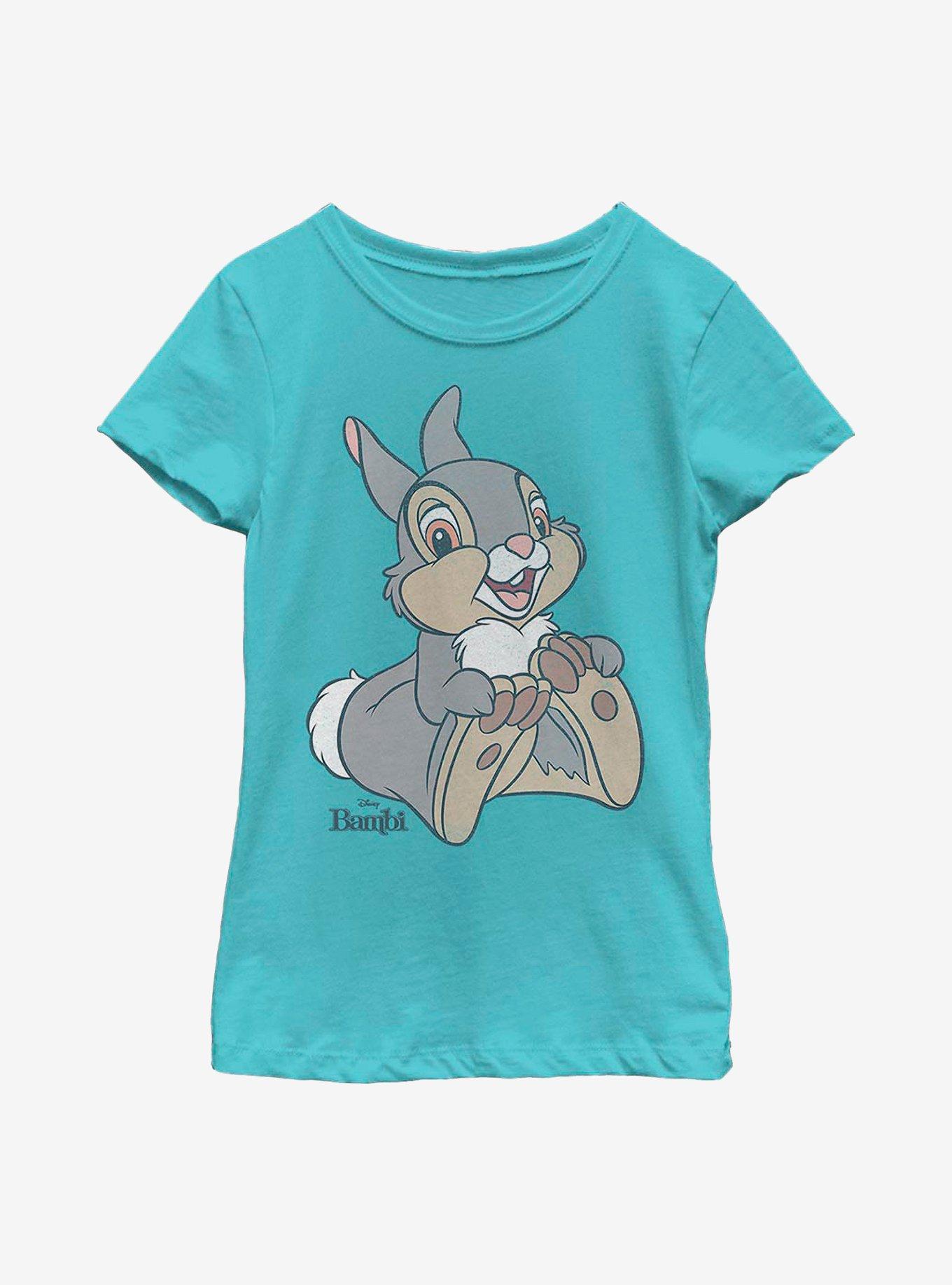 Disney Bambi Big Thumper Youth Girls T-Shirt - BLUE | BoxLunch