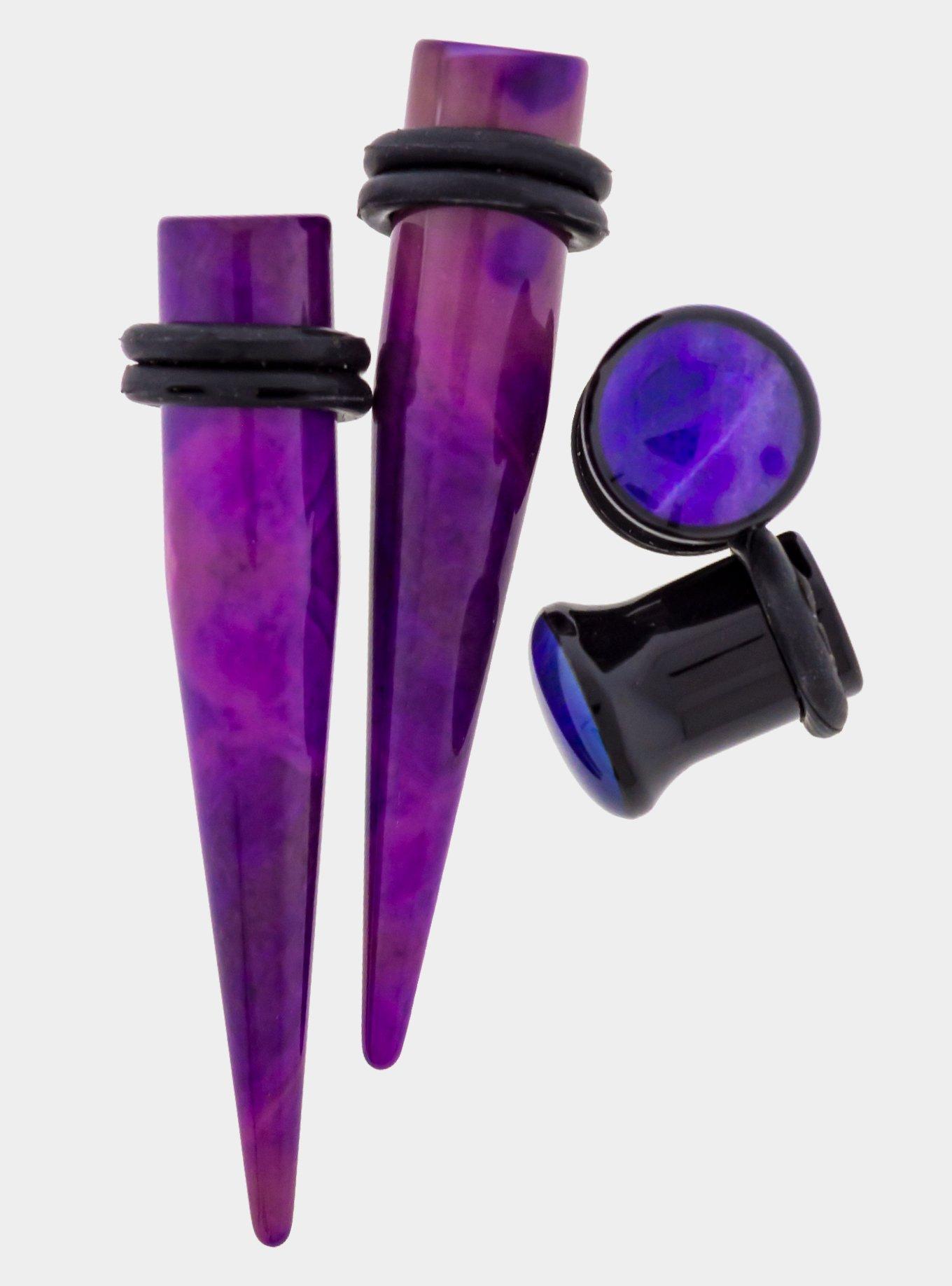 Acrylic Sugilite Taper & Plug 4 Pack | Hot Topic