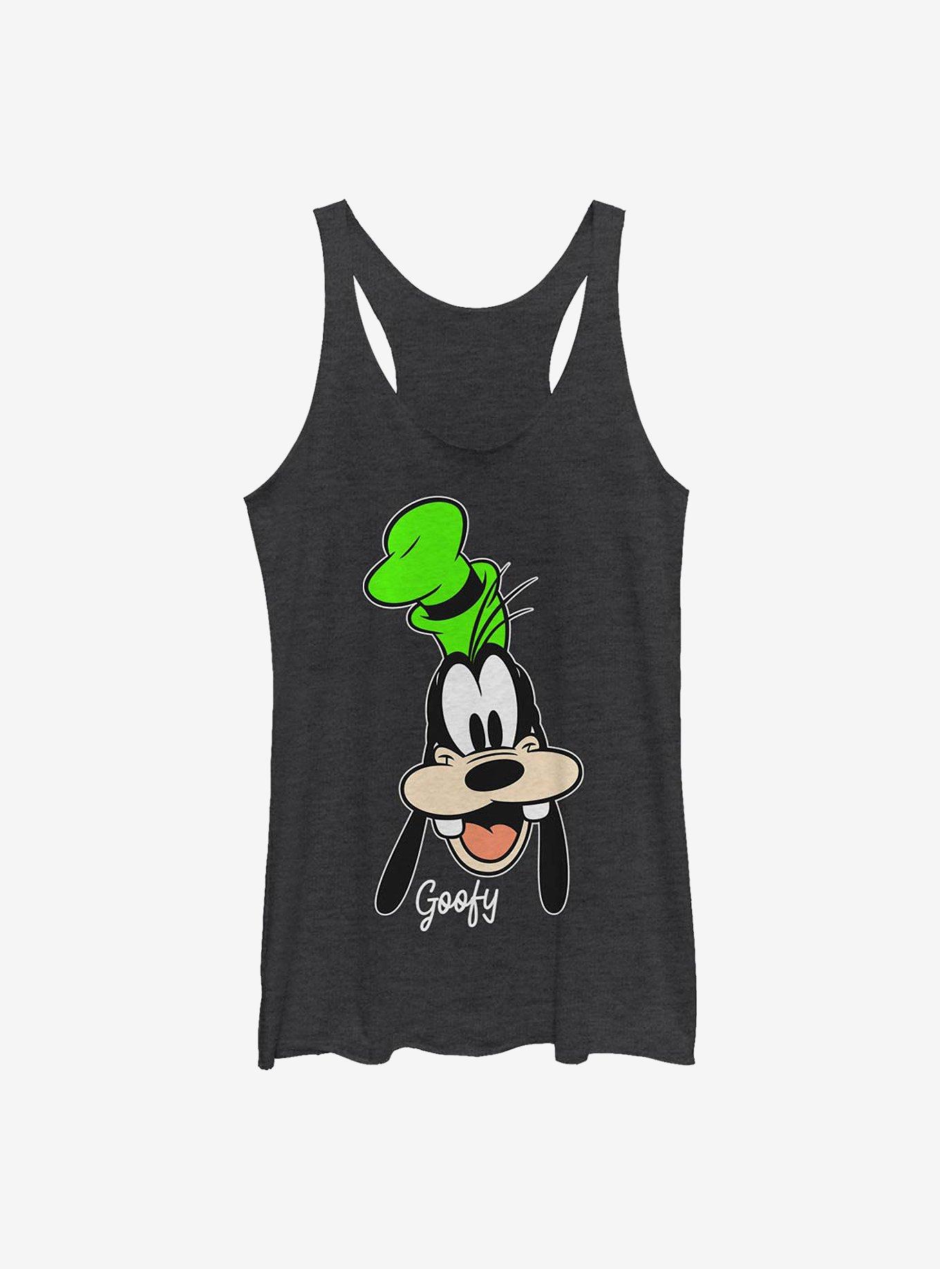 Disney Goofy Big Face Womens Tank Top - BLACK | BoxLunch