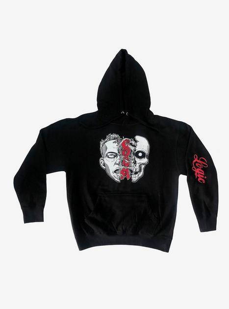 Logic Split Skull Hoodie | Hot Topic