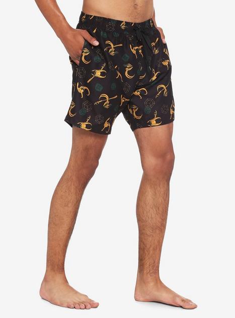 Marvel Loki Helmet Swim Trunks | Hot Topic