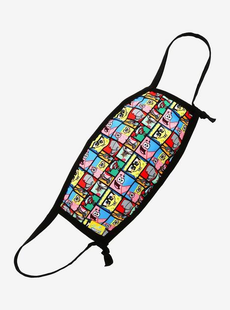 SpongeBob SquarePants Character Grid Fashion Face Mask | Hot Topic