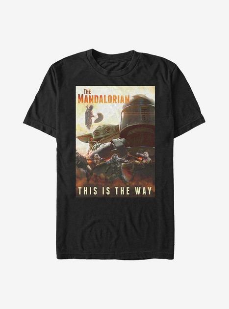 Star Wars The Mandalorian The Child The Way Poster T-Shirt - BLACK ...