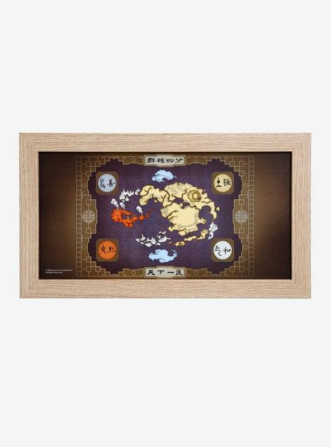 Avatar: The Last Airbender Map Wood Wall Art | Hot Topic