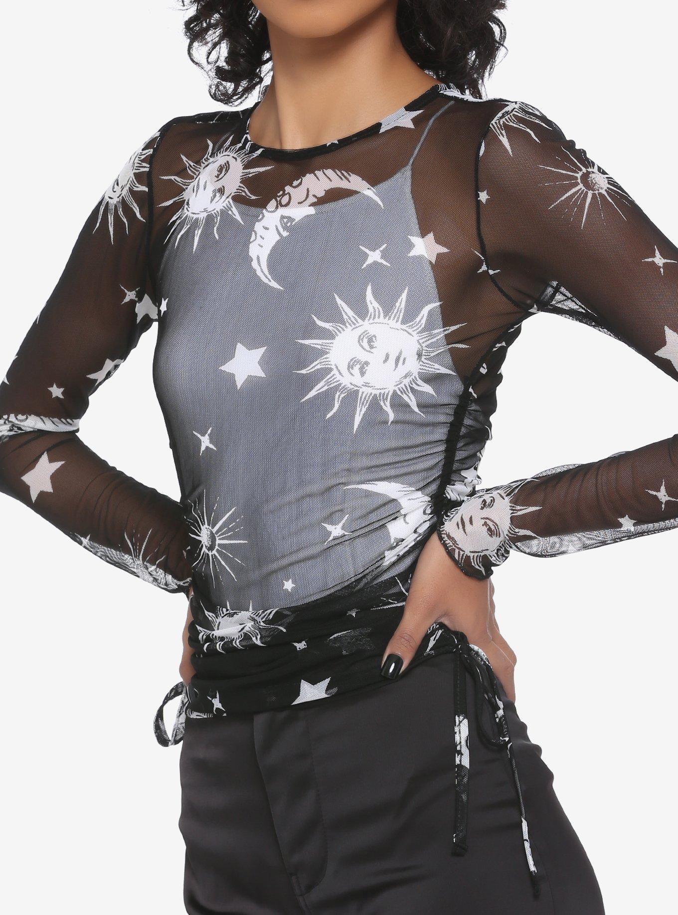 Celestial Mesh Girls Long-Sleeve Top | Hot Topic