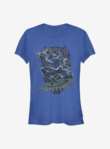Marvel Black Panther Golden Panther Girls T-Shirt - BLUE | Hot Topic