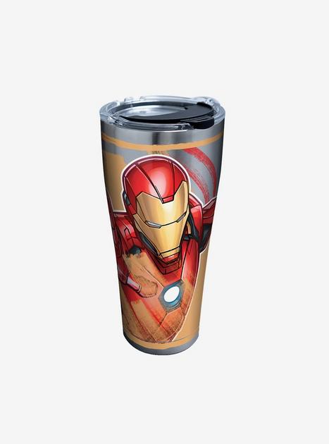 Marvel Iron Man Iconic 30oz Stainless Steel Tumbler With Lid | Hot Topic