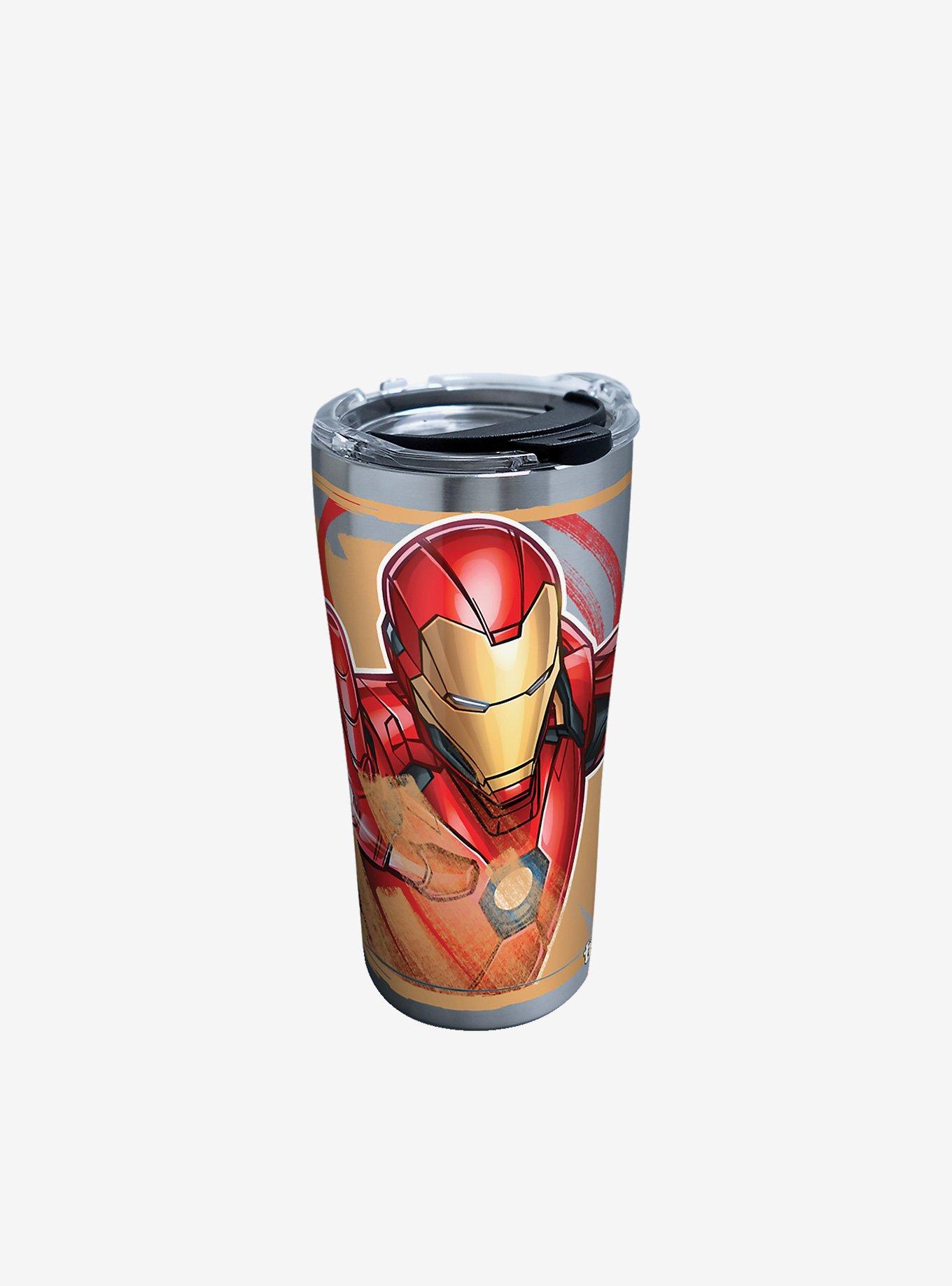 Marvel Iron Man Iconic 20oz Stainless Steel Tumbler With Lid | BoxLunch