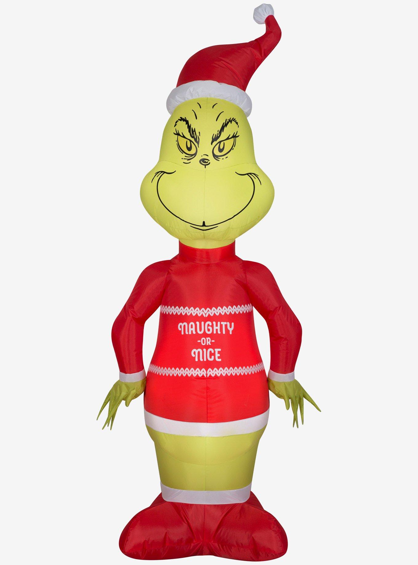 Grinch In Ugly Sweater Medium Airblown | Hot Topic