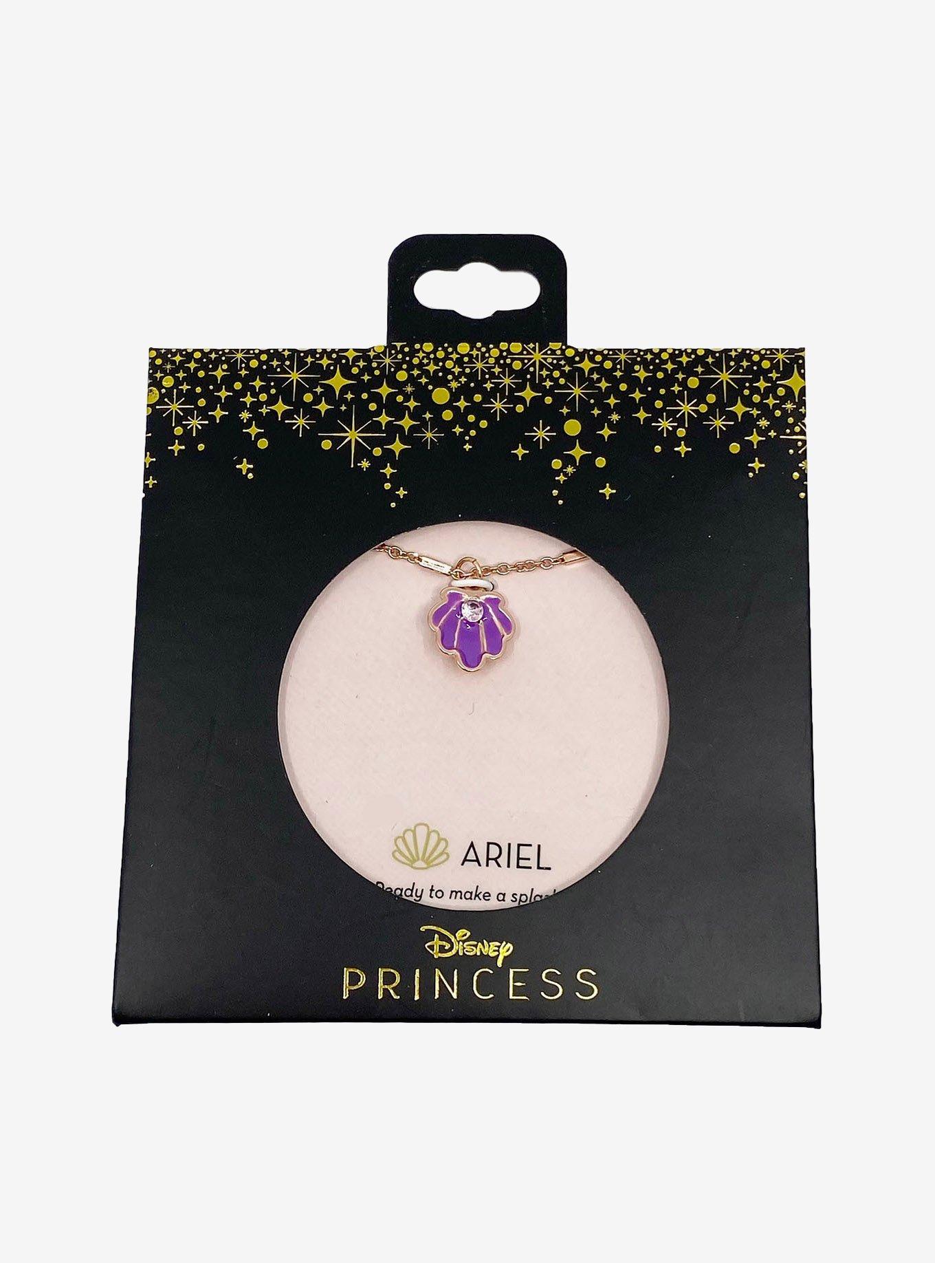 Disney Princess Ariel Shell Dainty Charm Necklace | Hot Topic