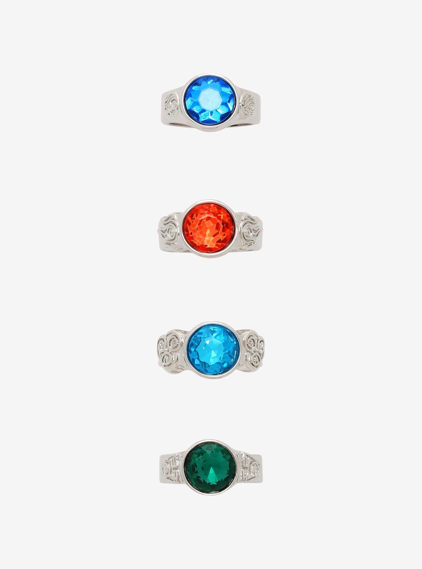 Avatar: The Last Airbender Element Ring Set | Hot Topic