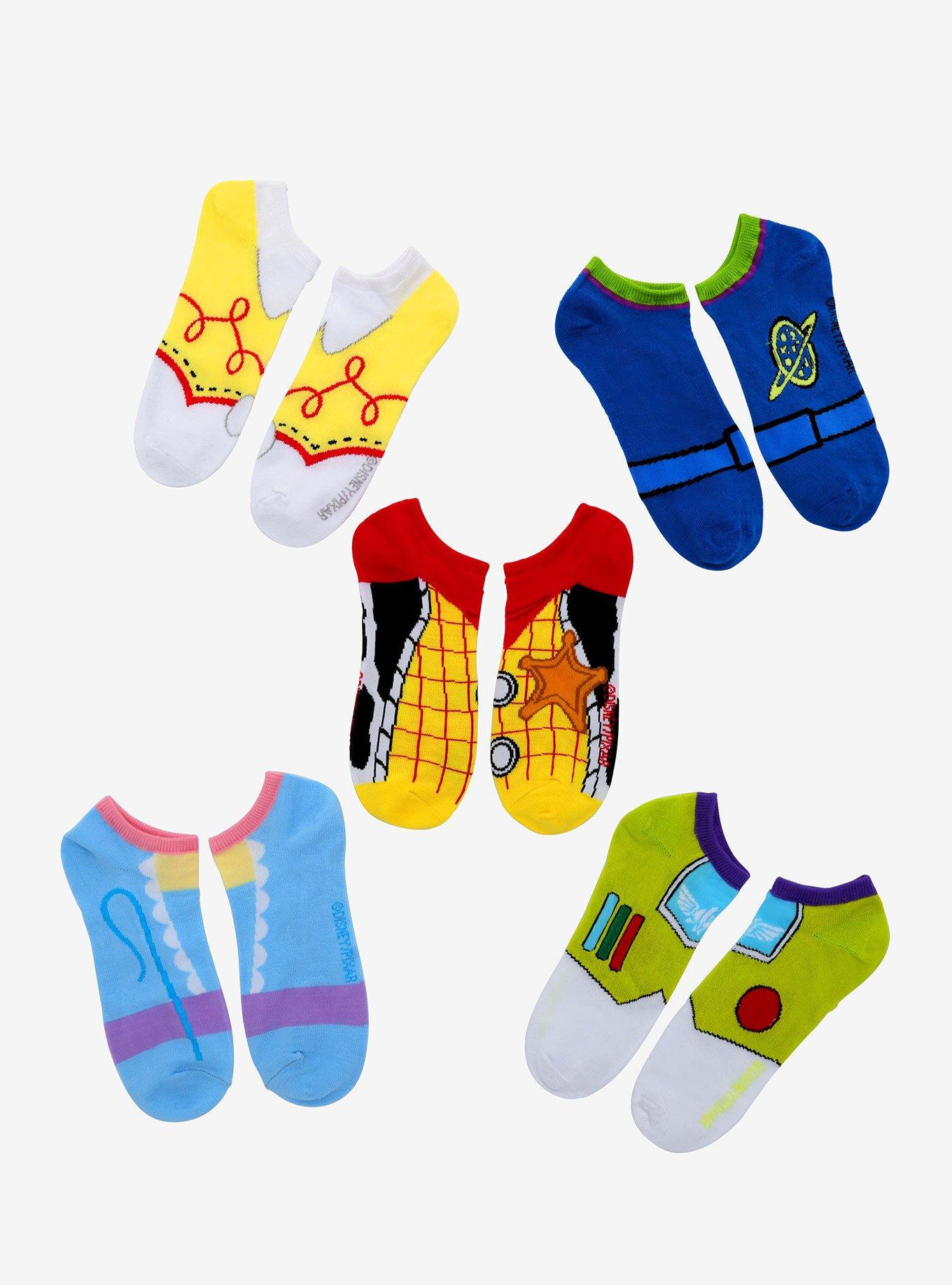Disney Pixar Toy Story Character Outfit No-Show Socks 5 Pair | Hot Topic