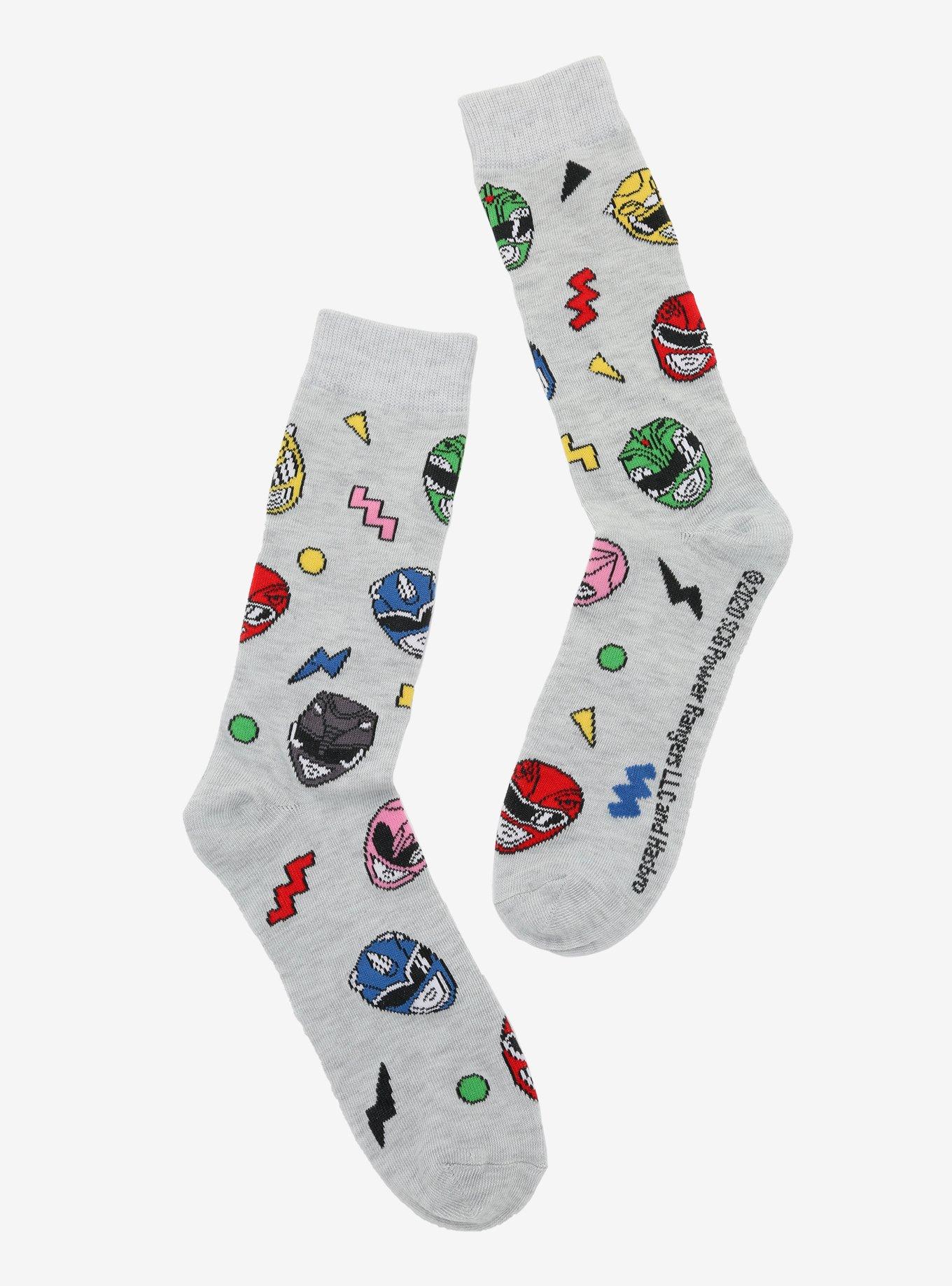 Power Rangers Toss Crew Socks | Hot Topic