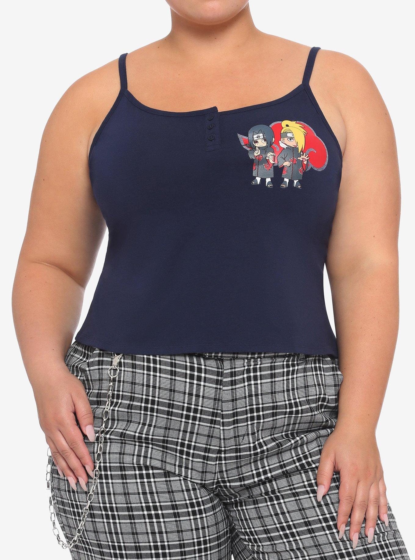 Naruto Shippuden Chibi Akatsuki Girls Strappy Tank Top Plus Size | Hot ...