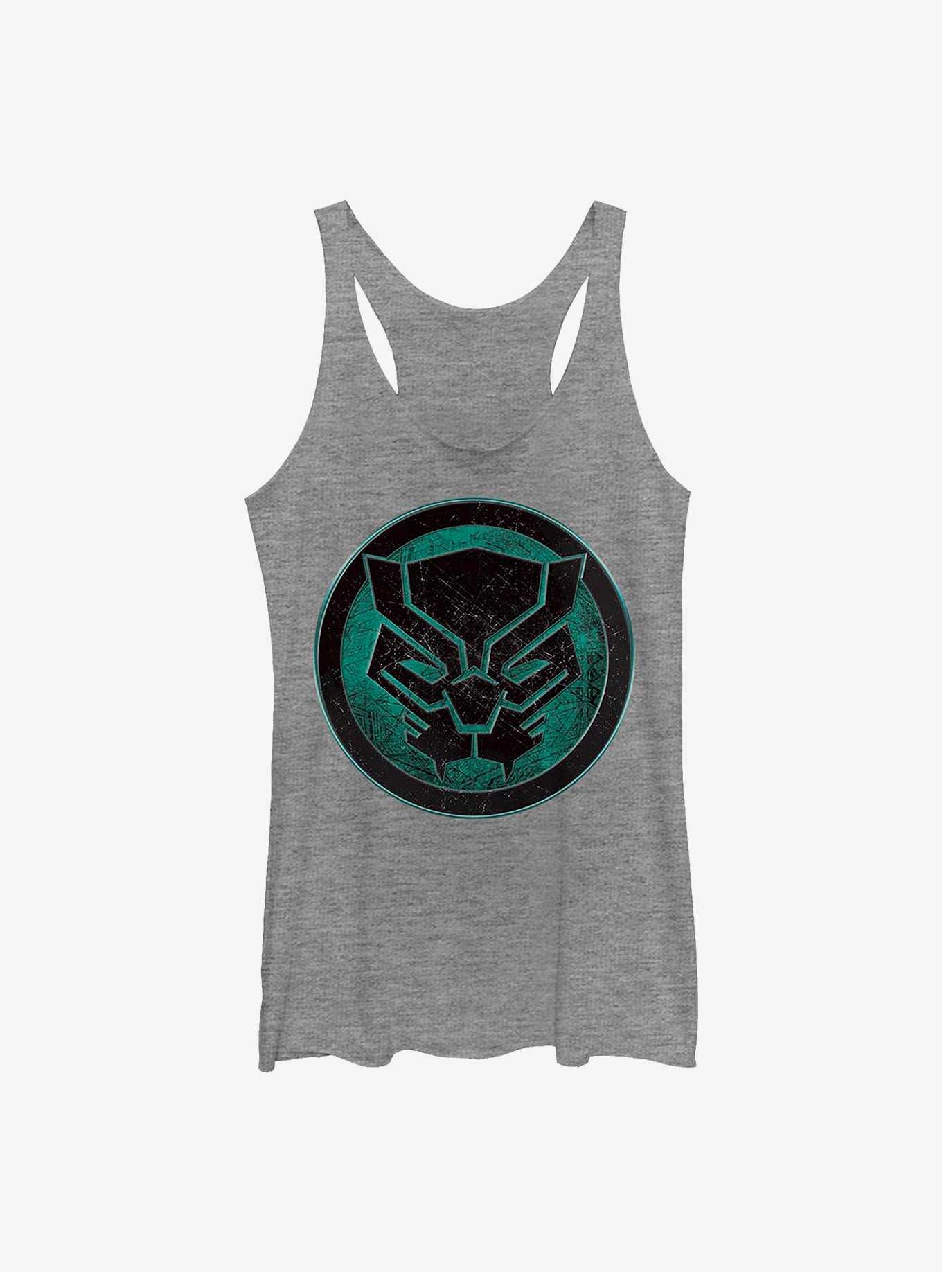 Marvel Black Panther Green Panther Womens Tank Top - GREY | BoxLunch