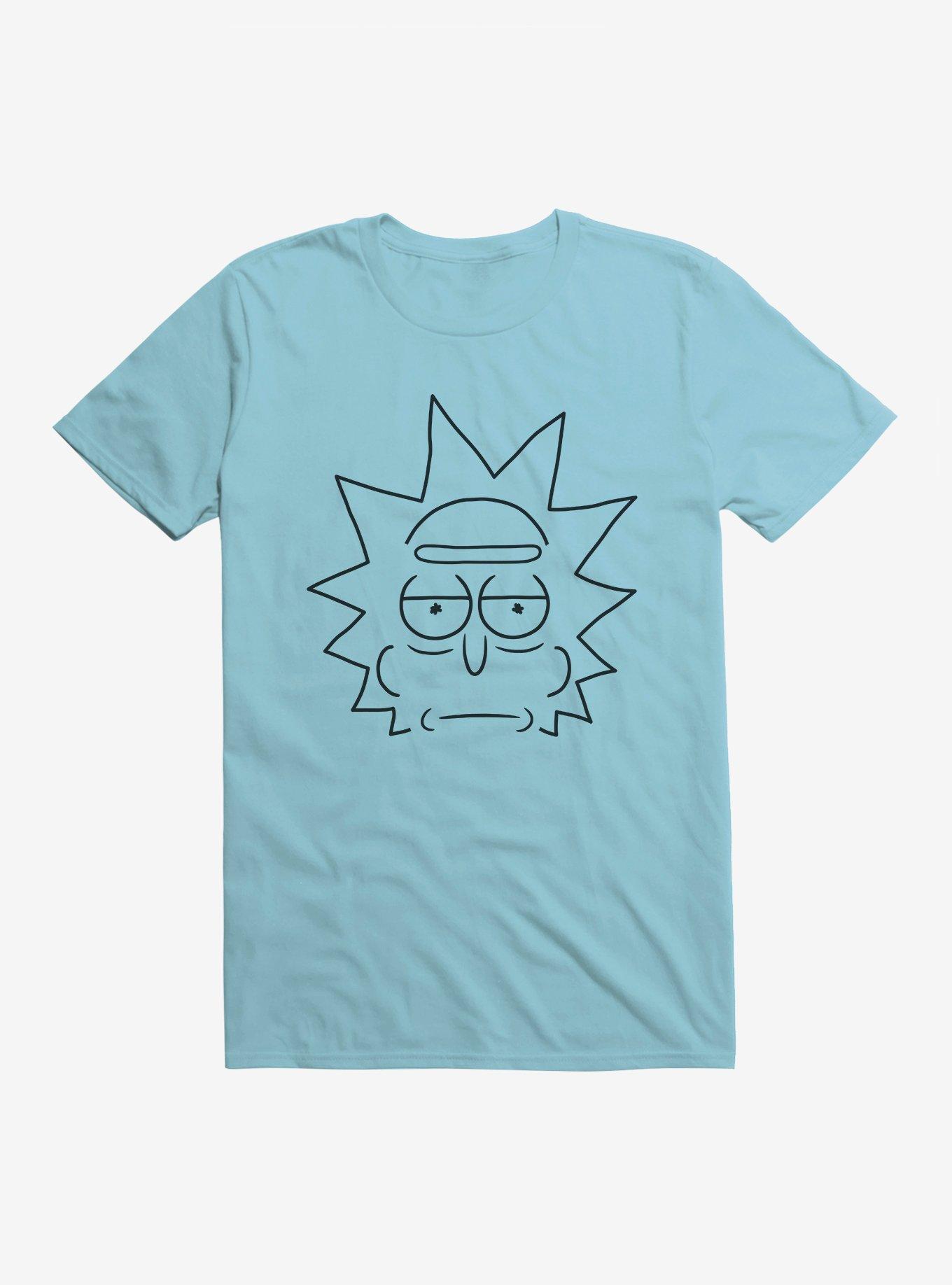 Rick And Morty Rick Face Outline T-Shirt | Hot Topic