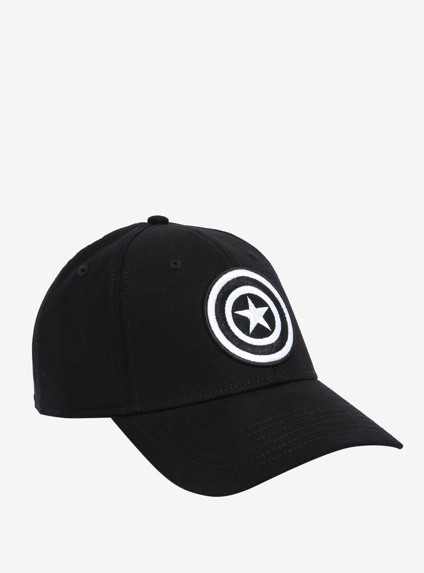 Marvel Captain America Black & White Shield Flex Hat | Hot Topic