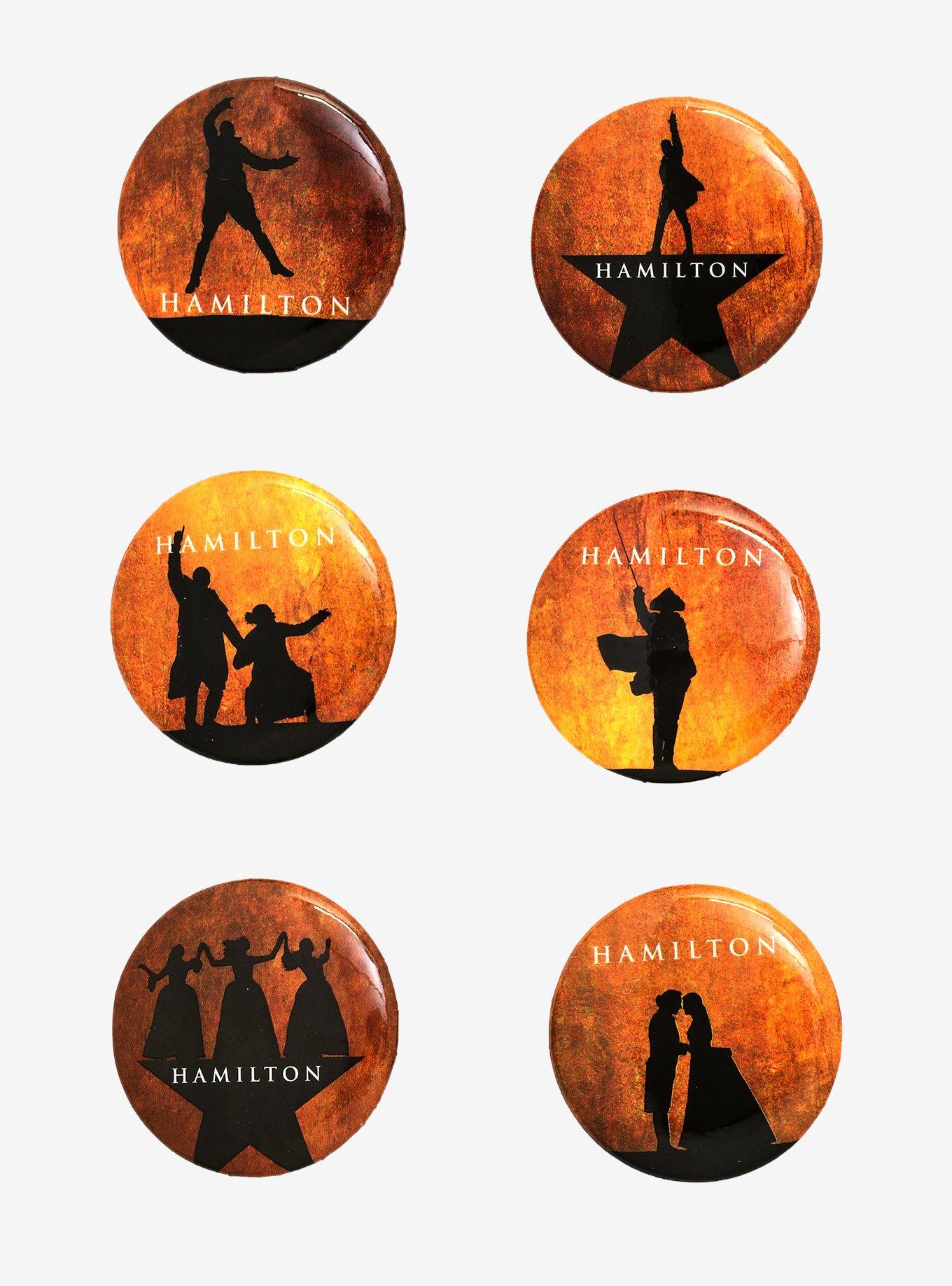 Hamilton Silhouettes Button Set | Hot Topic