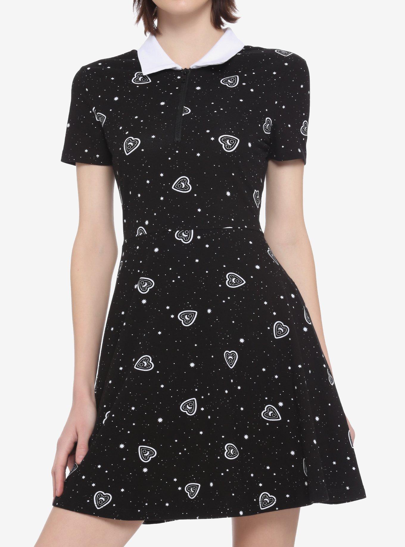 Black Friday Planchette Star Collar Dress | Hot Topic