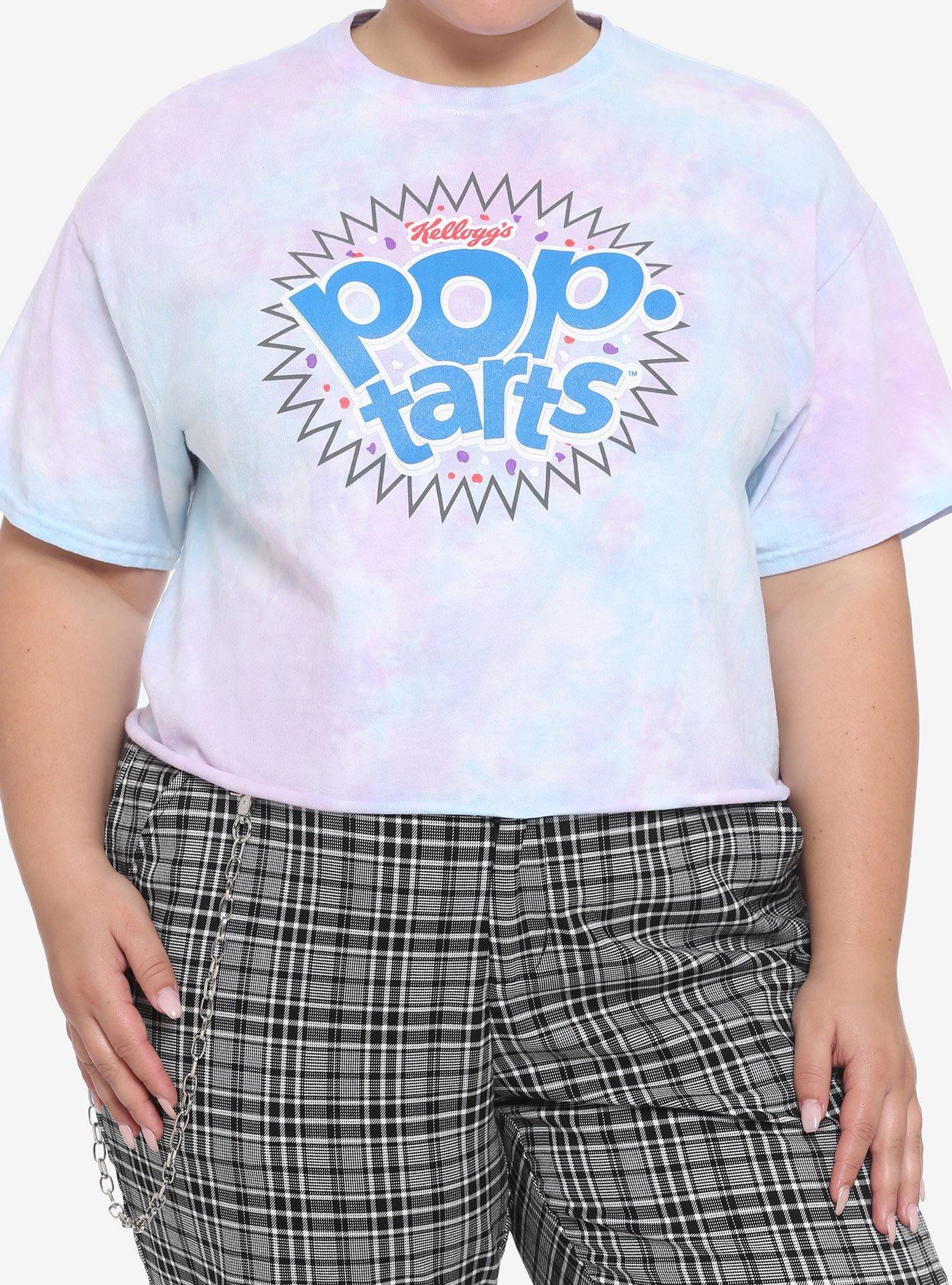 Pop-Tarts Logo Tie-Dye Girls Crop T-Shirt Plus Size | Hot Topic