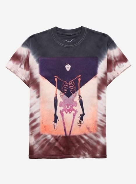Mod Skeleton Tie-Dye T-Shirt By Built From Sketch | Hot Topic