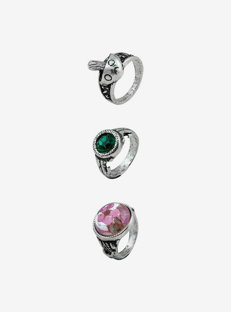 Mushroom & Flower Ring Set | Hot Topic