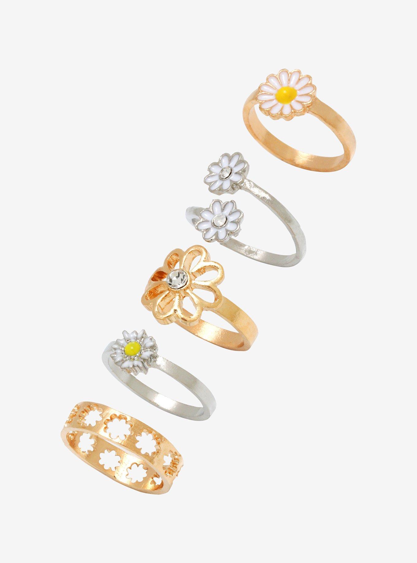 Daisy Ring Set | Hot Topic