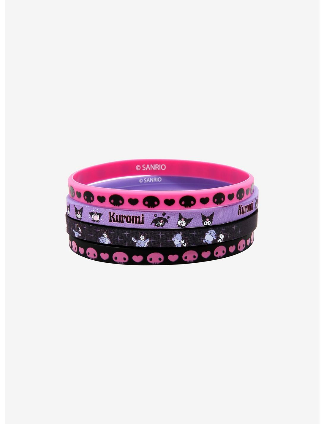 Kuromi Rubber Bracelet Set | Hot Topic Kuromi Rubber Bracelet Set | Hot Topic