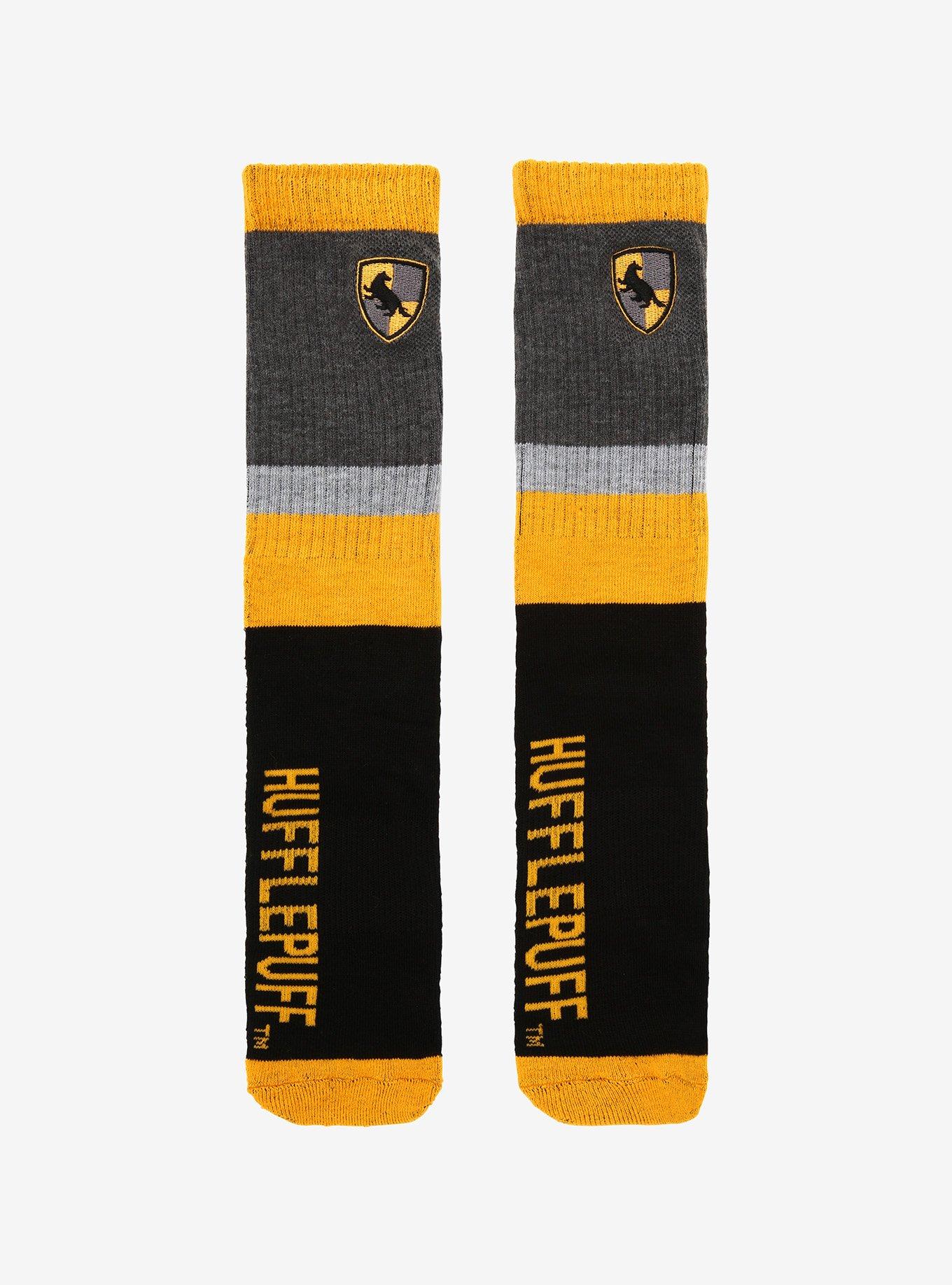 Harry Potter Hufflepuff Embroidered Crew Socks | Hot Topic