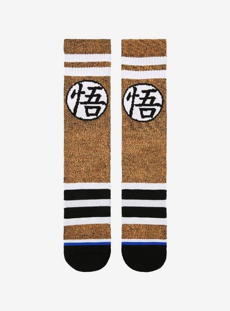 Dragon Ball Z Logo Yellow Marled Crew Socks | Hot Topic