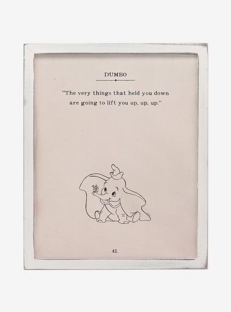 Disney Dumbo The Very Things That Bring You Down Framed Wood Wall Decor ...