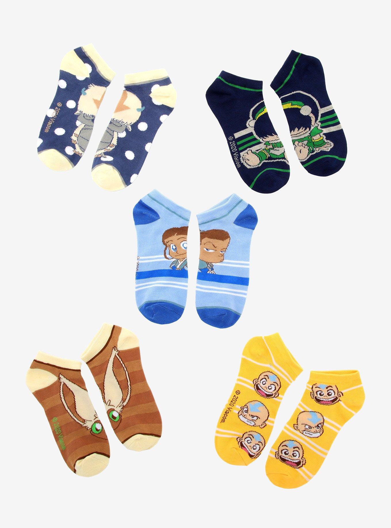 Avatar: The Last Airbender No-Show Socks 5 Pair | Hot Topic