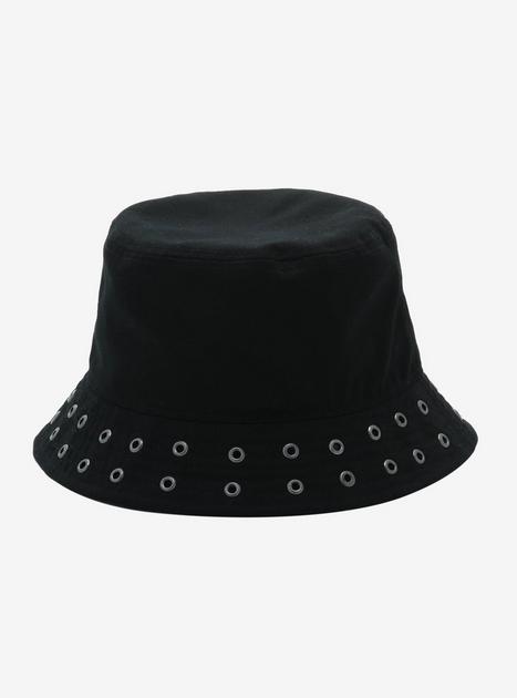 Black Grommet Bucket Hat | Hot Topic