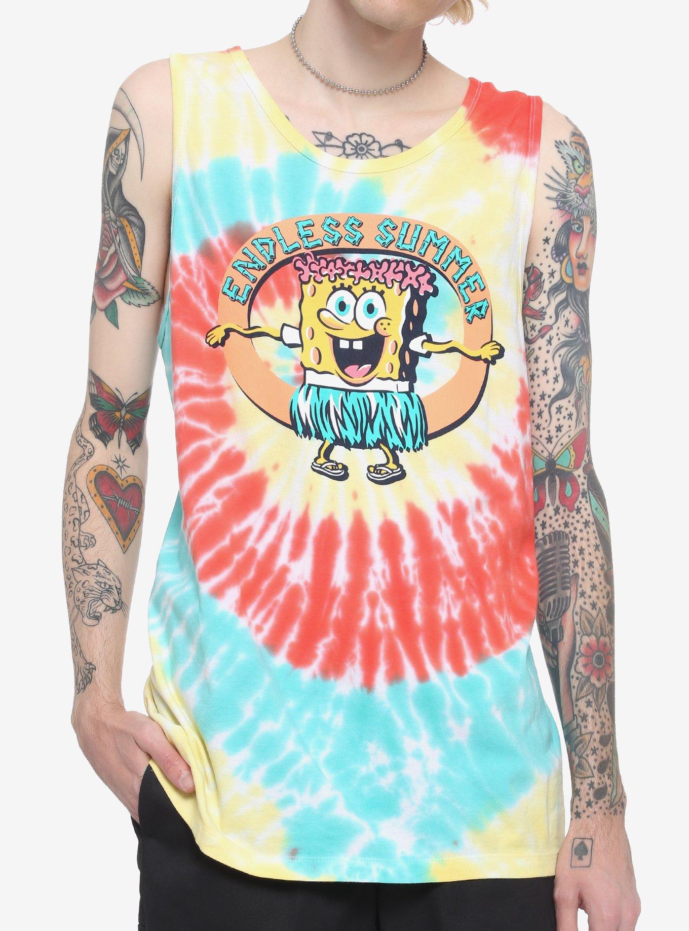 SpongeBob SquarePants Endless Summer Tie-Dye Tank Top | Hot Topic