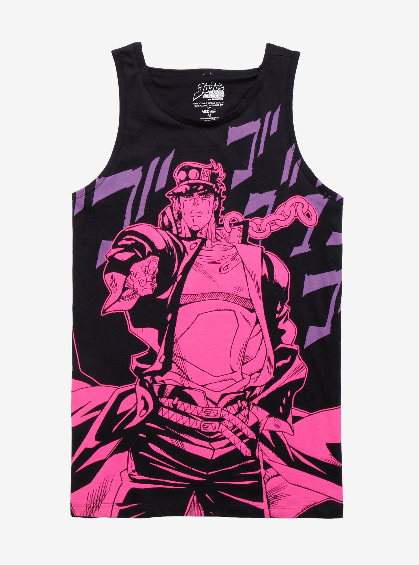 JoJo's Bizarre Adventure Jotaro Pink Purple Tank Top | Hot Topic