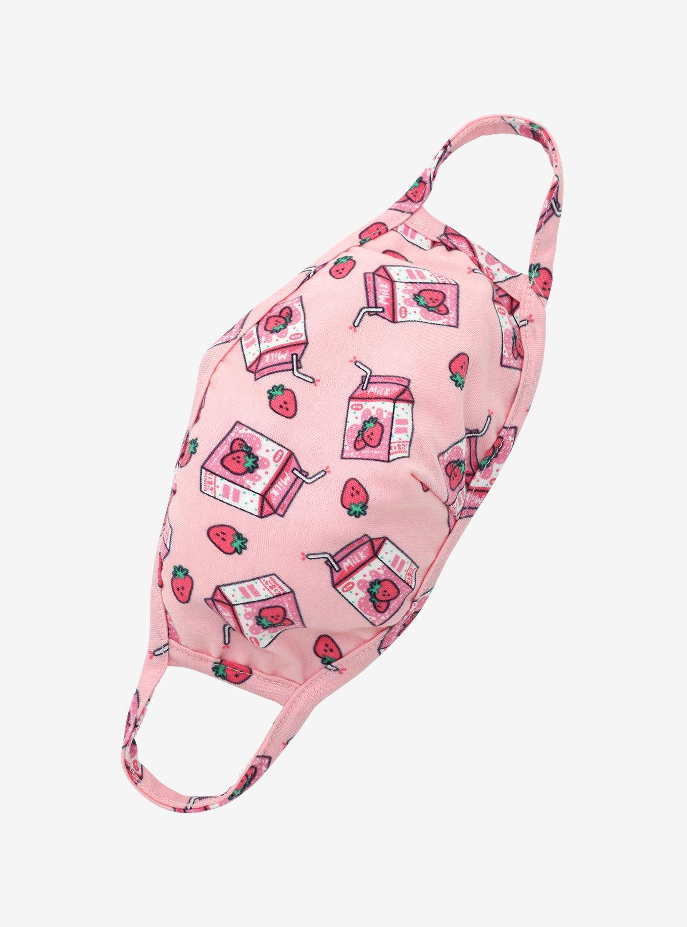 Strawberry Milk Fashion Face Mask | Hot Topic