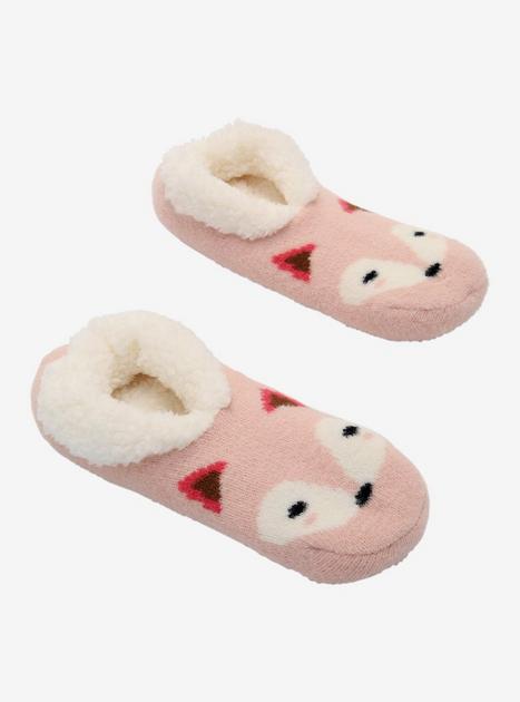 Pink Foxy Cozy Slippers | Hot Topic