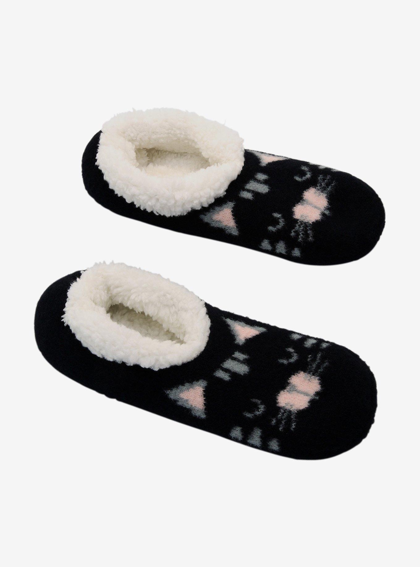 Black Cat Cozy Slippers | Hot Topic