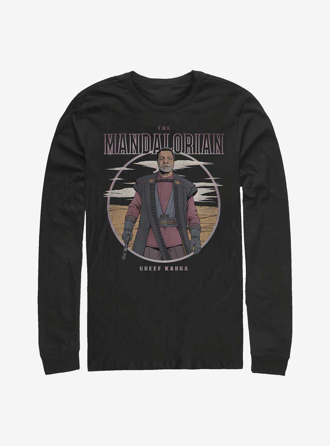 Star Wars The Mandalorian Greef Karga Portrait Long-Sleeve T-Shirt ...