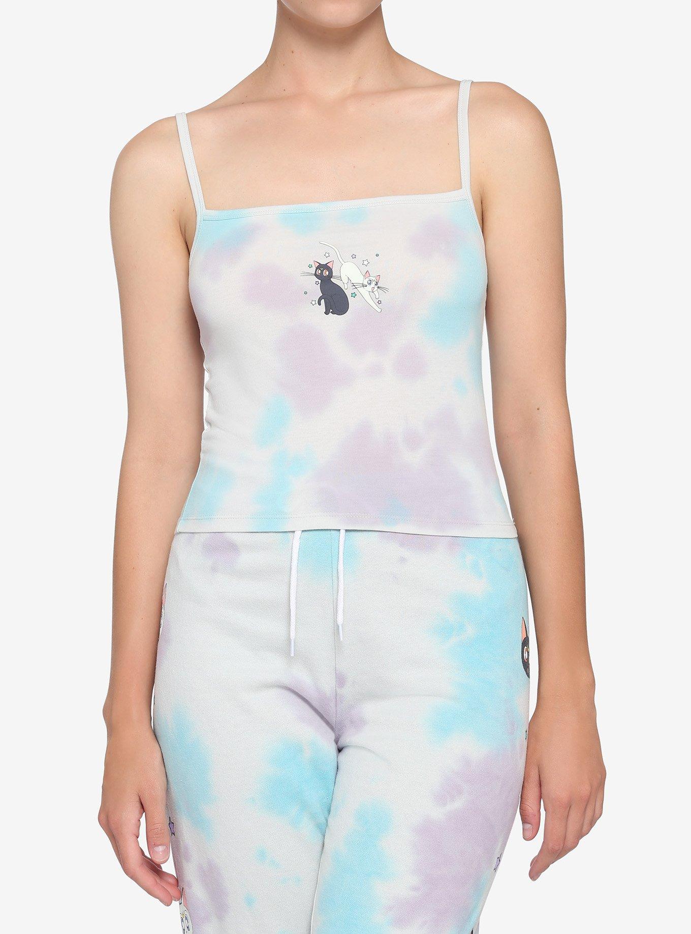 Sailor Moon Luna & Artemis Cloud Wash Girls Lounge Tank Top | Hot Topic