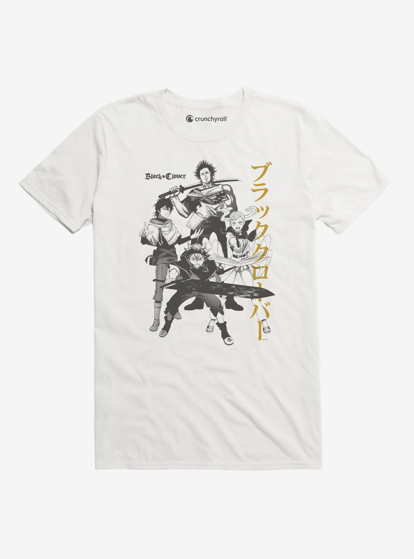 Black Clover T-Shirt - WHITE | BoxLunch