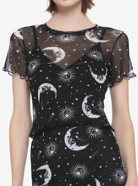 Celestial Mesh Girls Top | Hot Topic