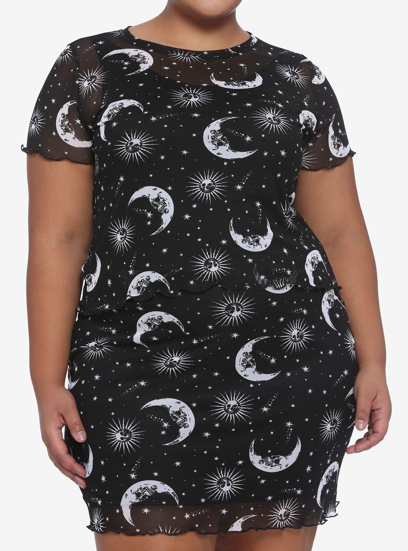Celestial Mesh Girls Top Plus Size | Hot Topic