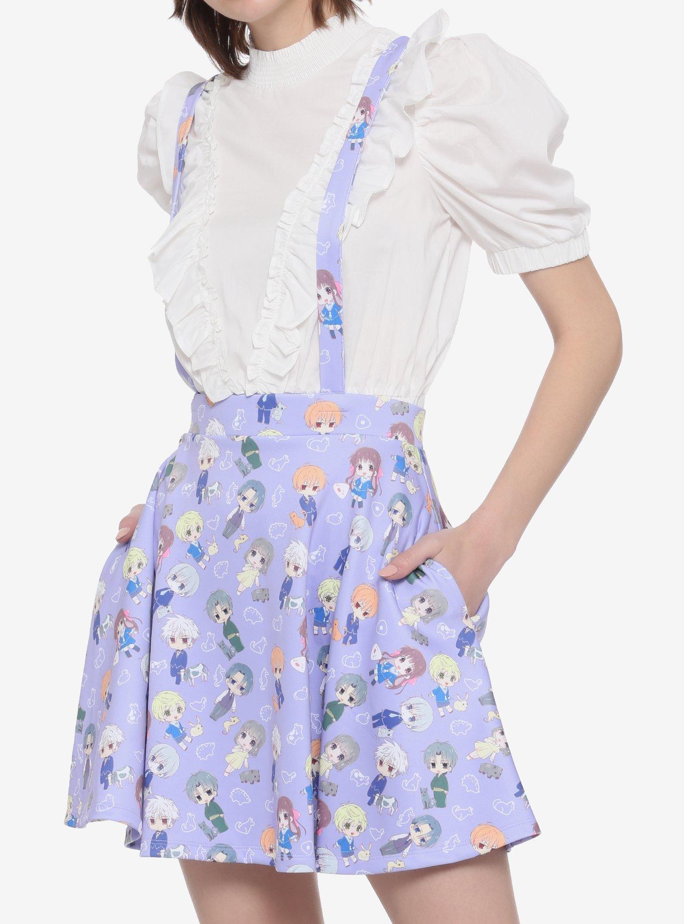 Fruits Basket Chibi Characters Suspender Skirt | Hot Topic