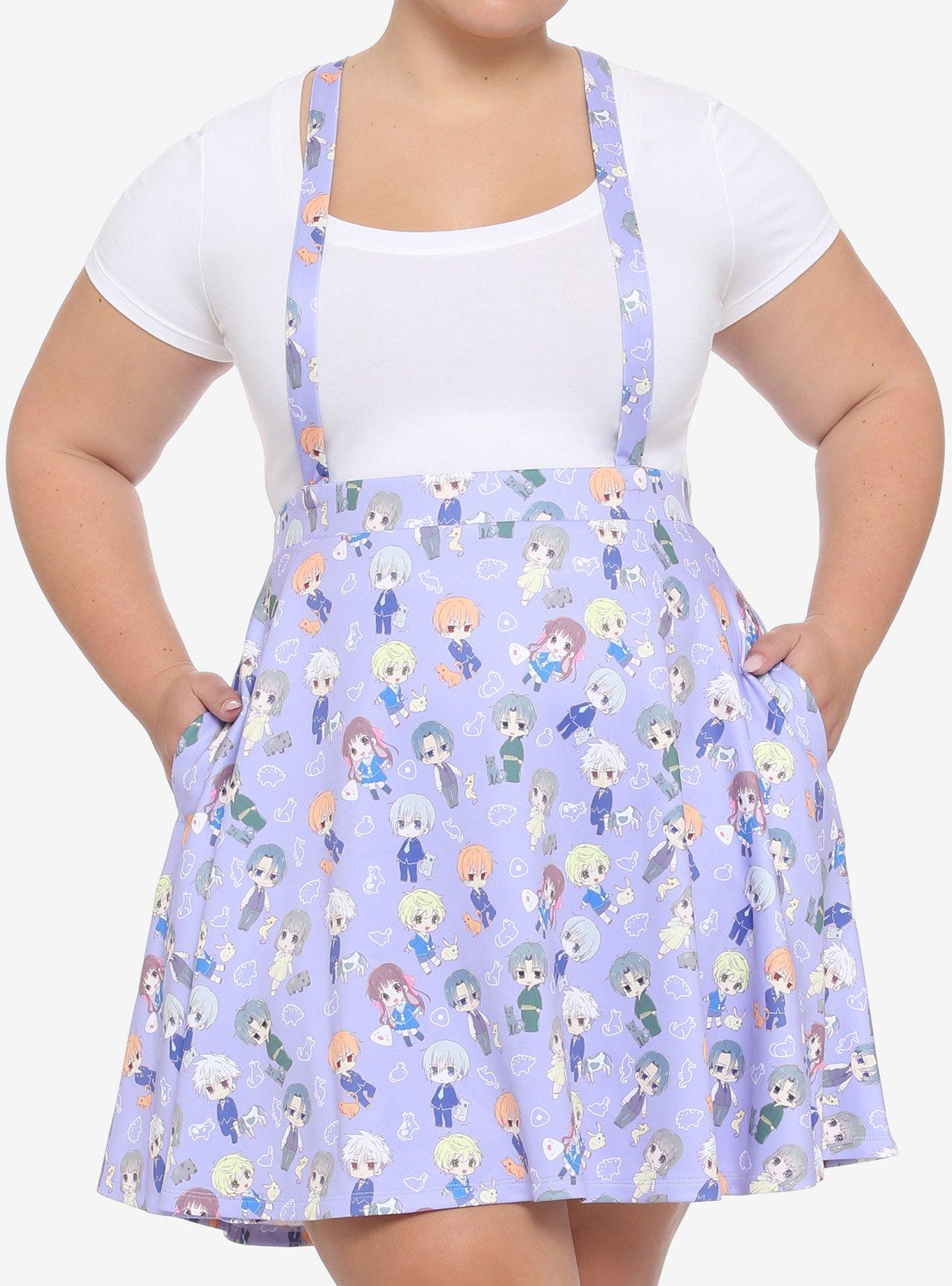 Fruits Basket Chibi Characters Suspender Skirt Plus Size | Hot Topic