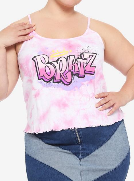 Bratz Logo Tie-Dye Girls Strappy Tank Top Plus Size | Hot Topic