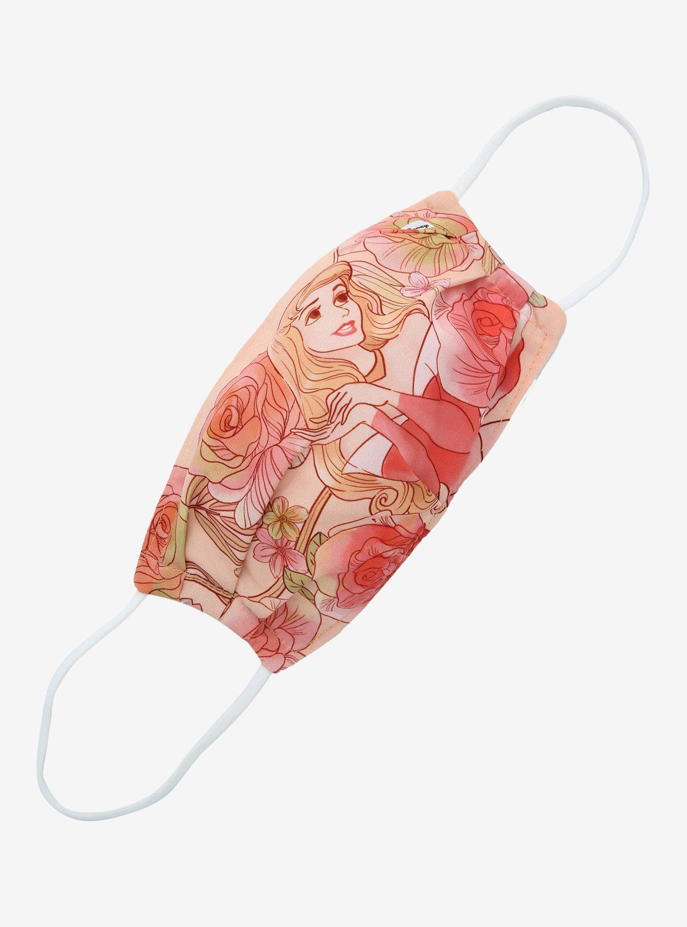 Disney Sleeping Beauty Floral Aurora Fashion Face Mask | Hot Topic