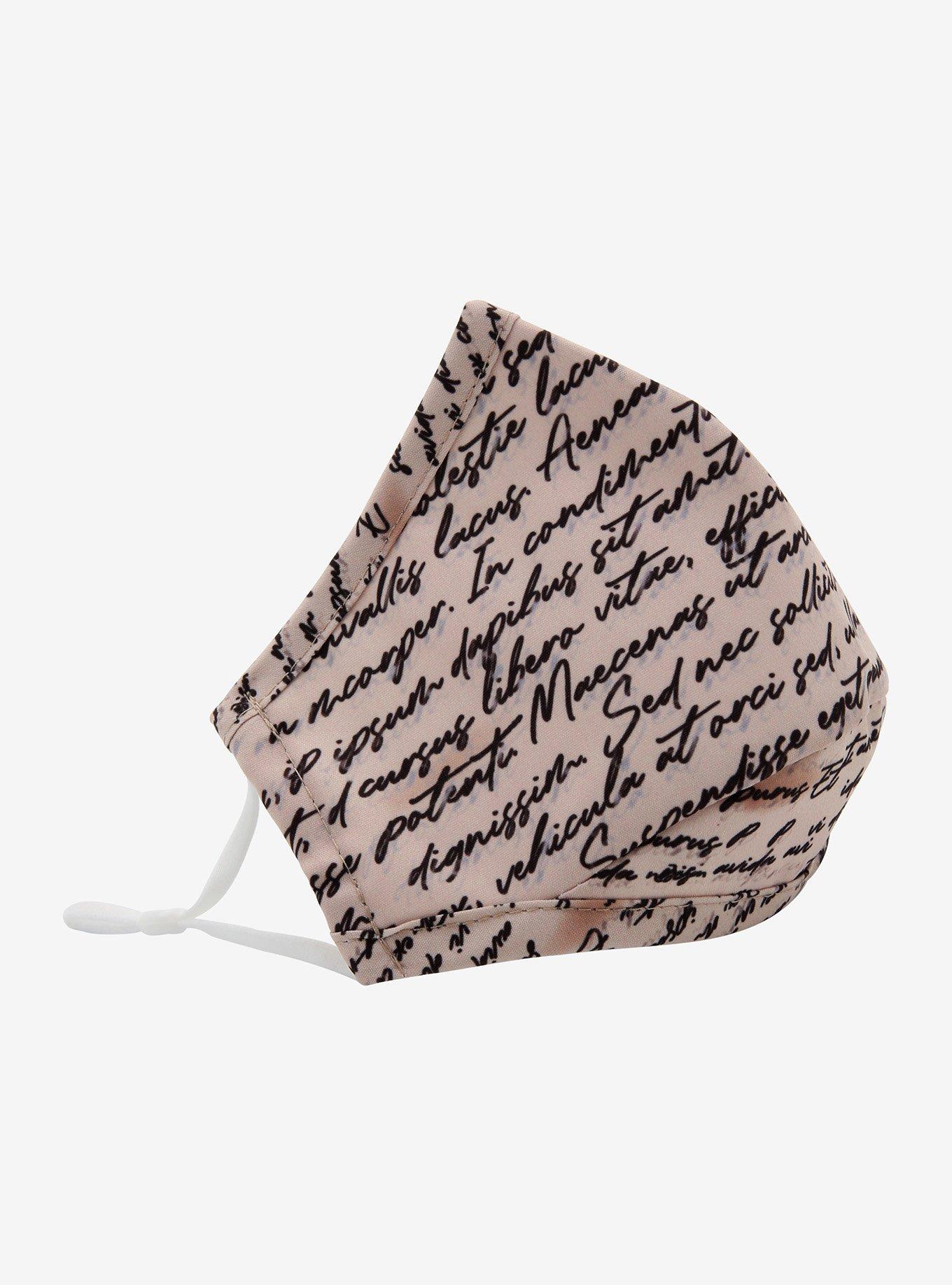 Scripted Spell Fashion Face Mask | Hot Topic