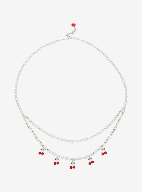 Cherry Charm Layered Chain Belt | Hot Topic